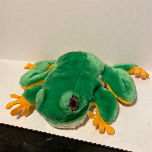 Toys | Vintage Cascade Toy 12 Tree Frog Hand Puppet Plush Green Yellow ...